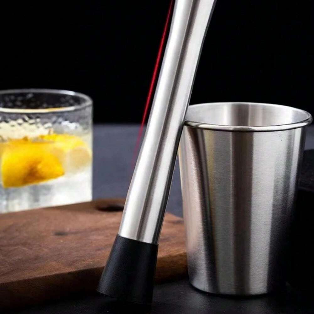Bar Cocktail Shaker Mojito Mint Muddler Stainless Steel Wine Mixing ...
