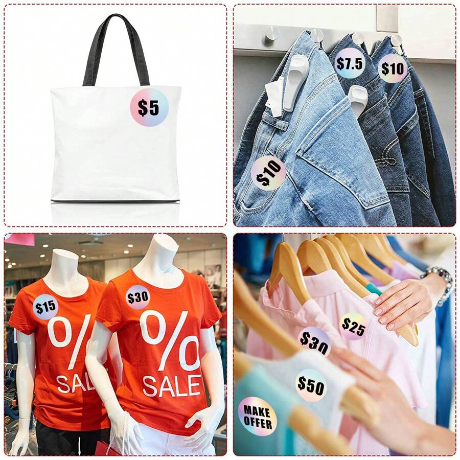 1 Inch Yard Garage Sale Price Stickers Pre-Priced Pricing Labels ...