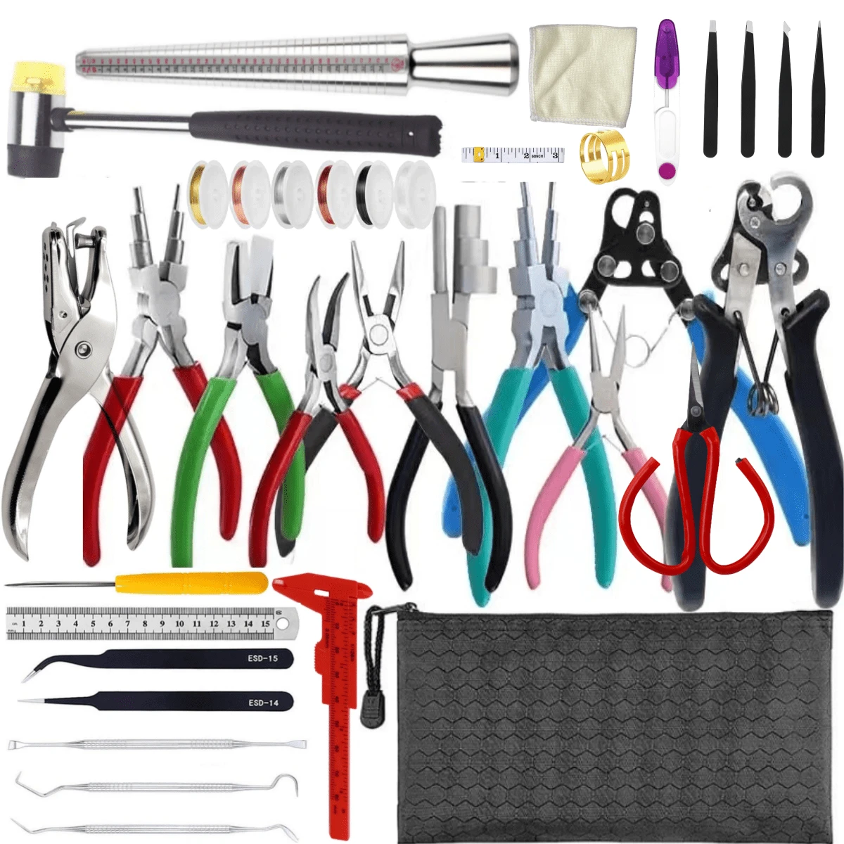 Kit de ferramentas alicate para confecção de bijuterias com mini ...
