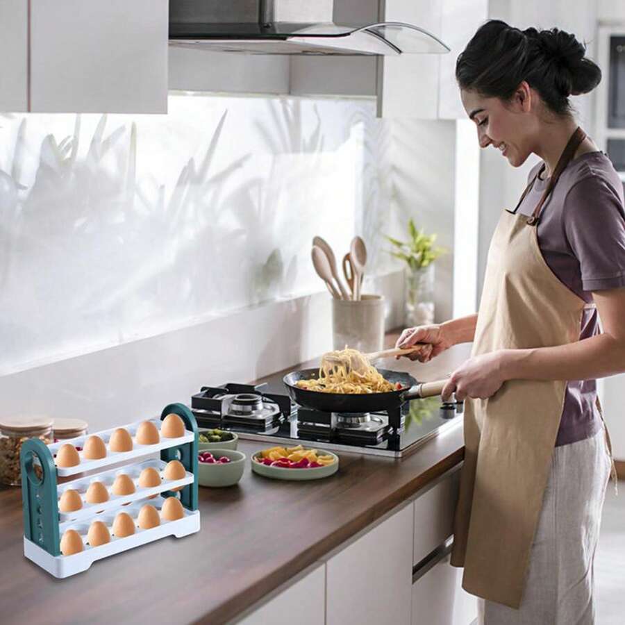 Recipientor para Armazenamento de Ovos, Caixa de Armazenamento Grande ...