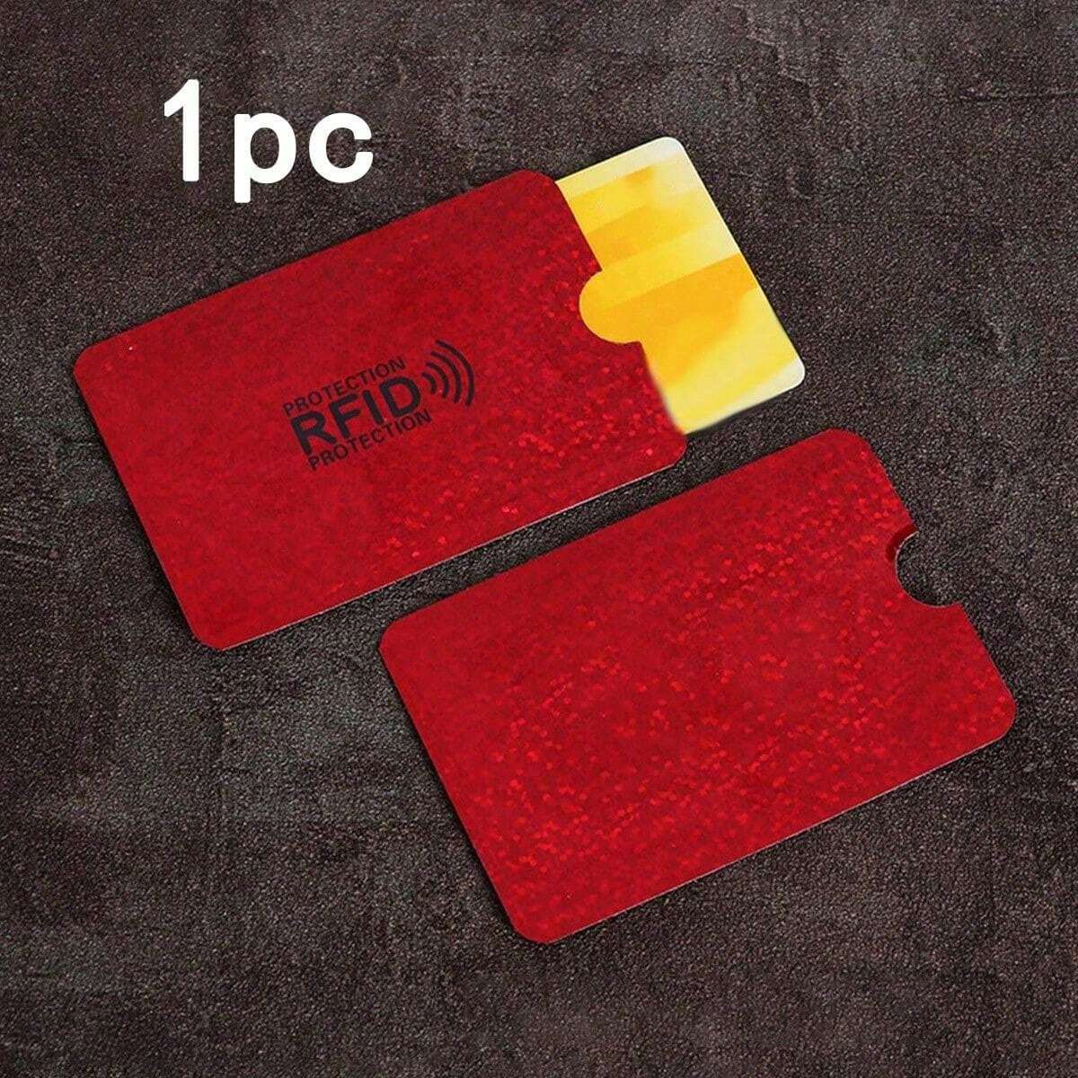1 pieza Slim Anti Rfid Cartera Bloqueadora de Lectores de Tarjetas, Holder para tarjetas ...