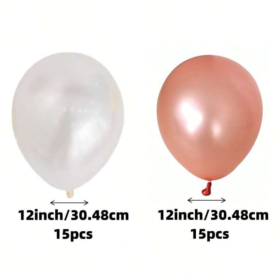 30pcs Pearl White Balloons. Pearl Rose Gold Balloons - White Balloons ...