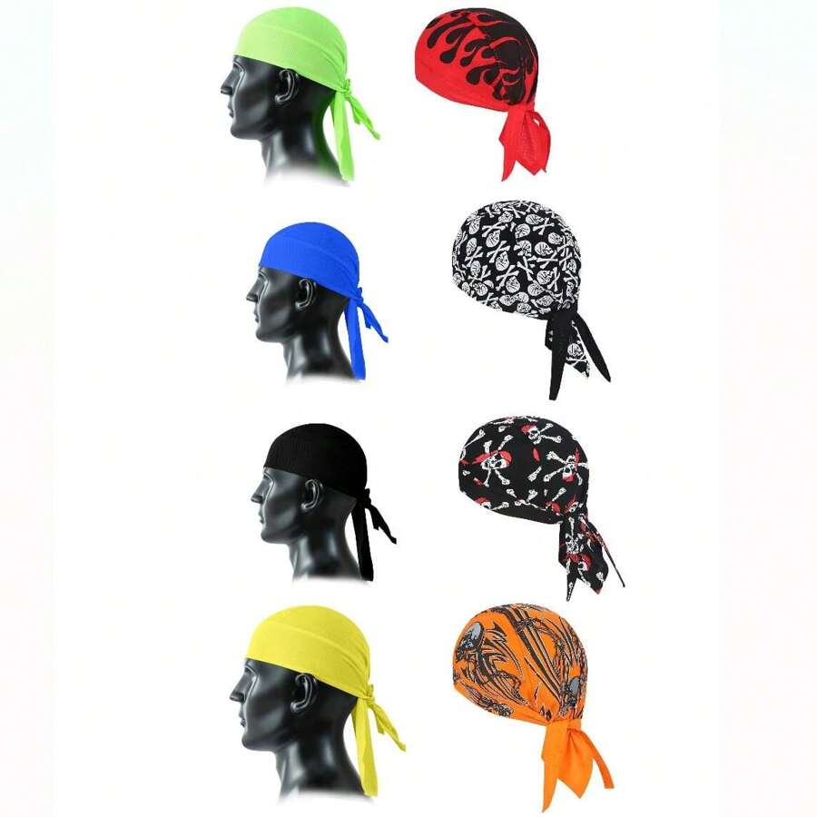 Head Tie Quick Drying Cycling Cap Headband Skull Beanie Bandana Do Rags ...