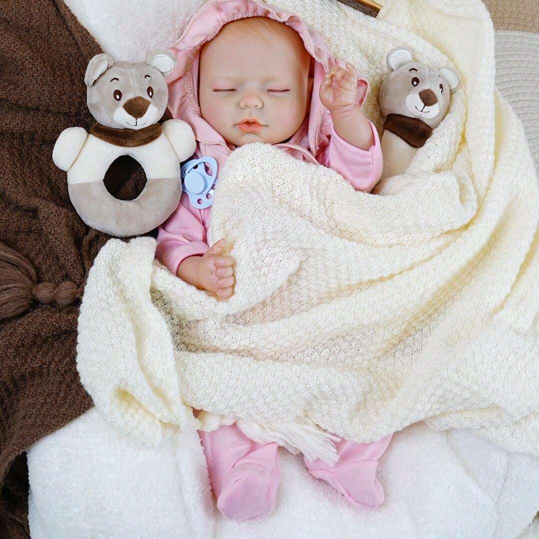 17 Inch Full Body Baby Feeling Realistic Newborn Baby Doll Cute Smile ...