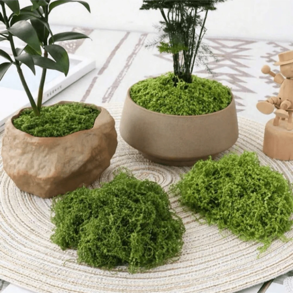 Musgo artificial exuberante (30/50g/100g) - Jardín de cuento de hadas y ...