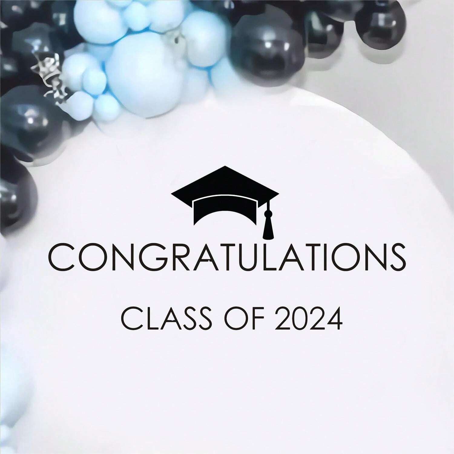 Sticker de fête de remise de diplôme pour panneau d'entrée ...