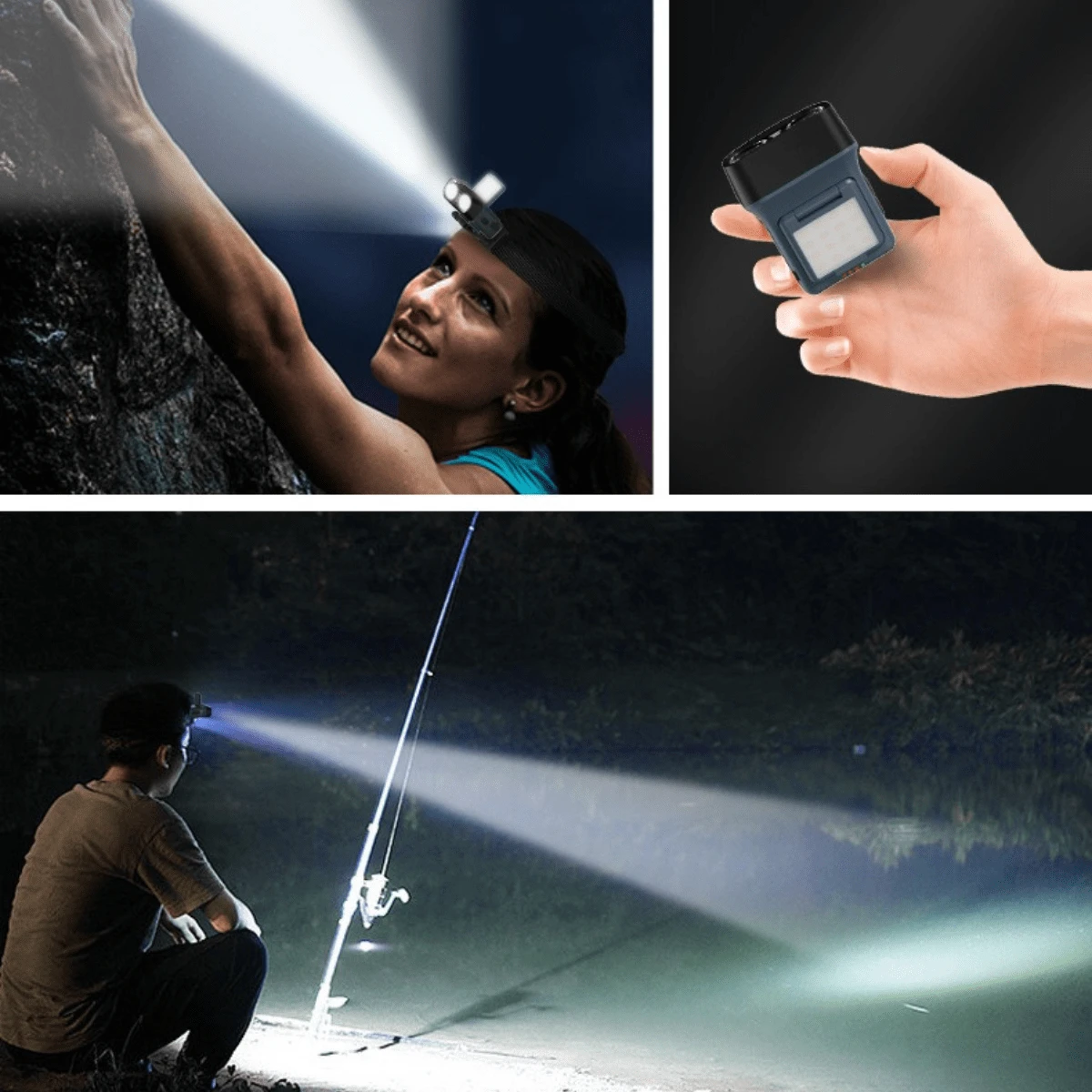 Headwear Outdoor Night Fishing Induction Clamp Hat Light, Long Life ...