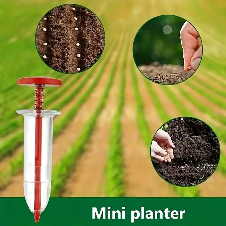 1/6pcs, Mini Sowing Seed Dispenser, Seedlings Dibber And Widger Set ...