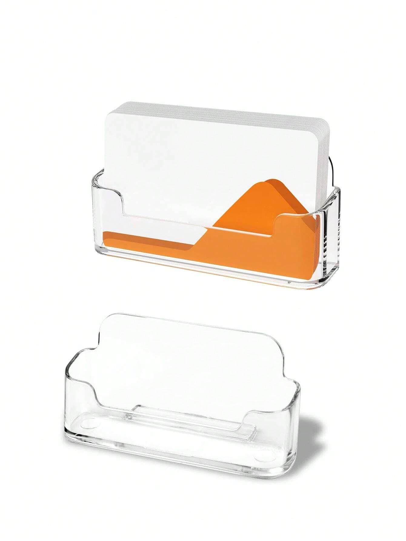 1 Pc Acrylic Business Card Rack For Desktop Plastic Display Rack ...