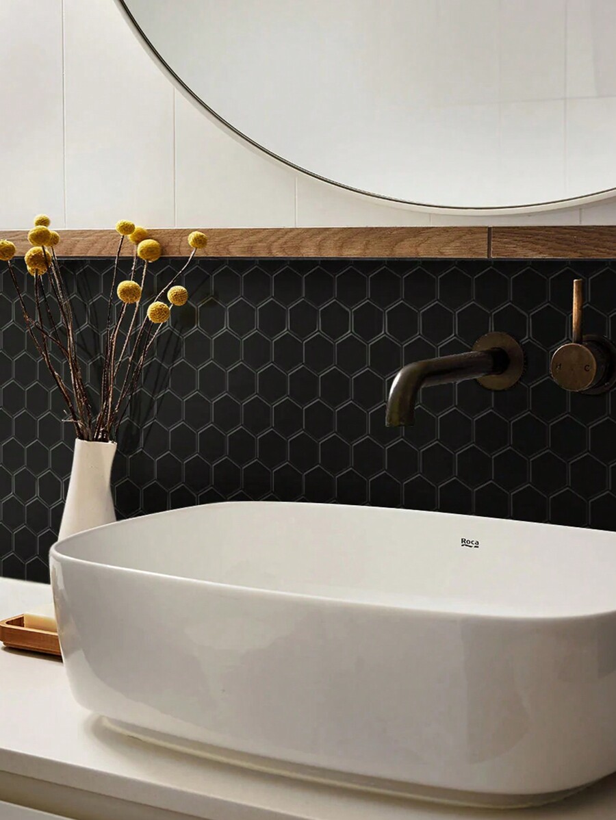 Azulejo hexagonal de salpicadero para cocinas, baños y salas de estar ...