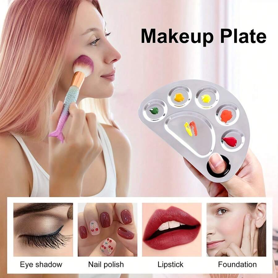 1 Set Makeup Mixing Palette, Lipstick & Foundation, Nail & Body Paint ...