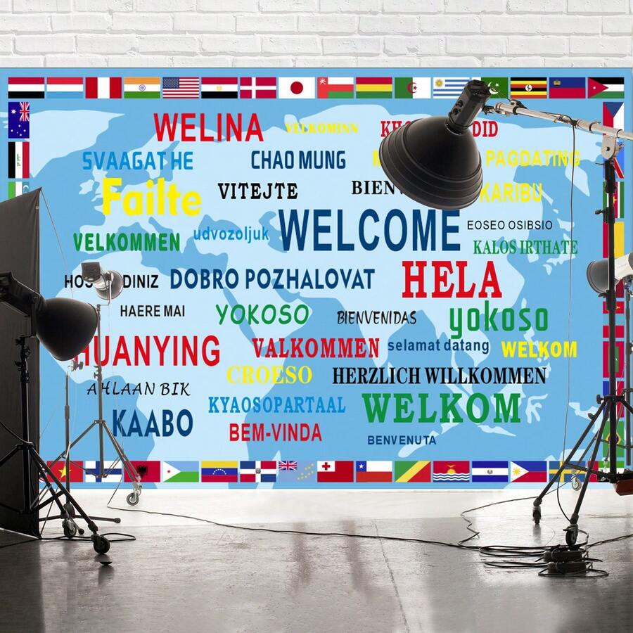 International Flag Backdrop International Welcome Banner World Flags ...