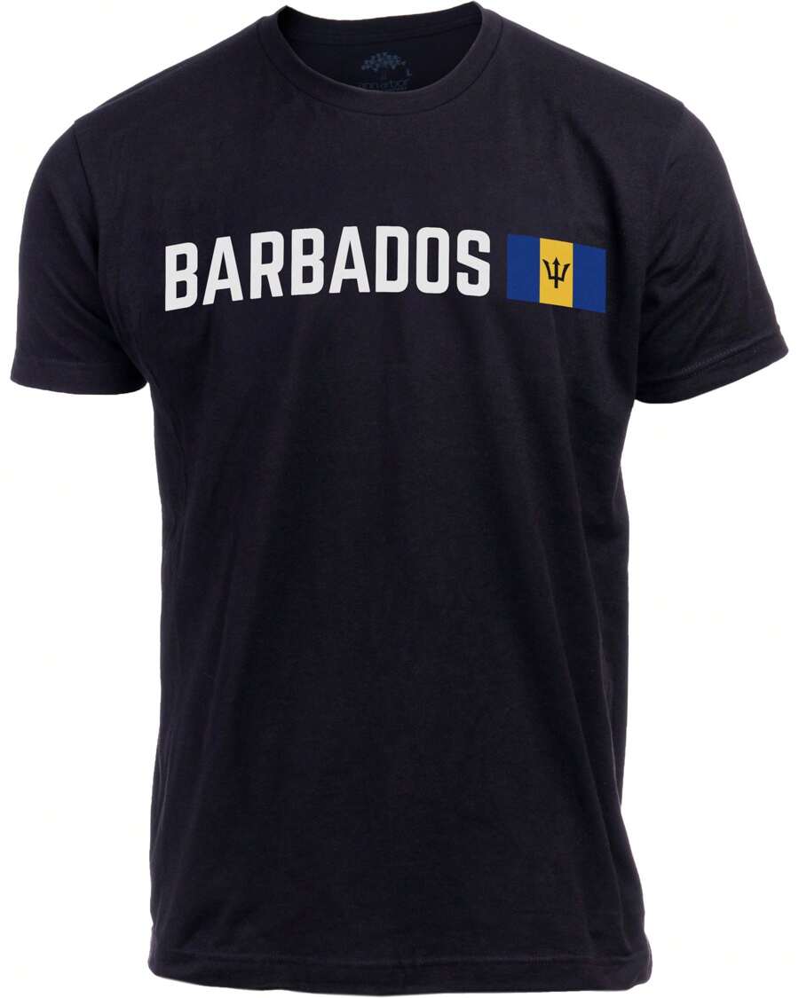 Barbados Tee Shirt | Barbadian Pride, Caribbean Islands T-Shirt For Men ...