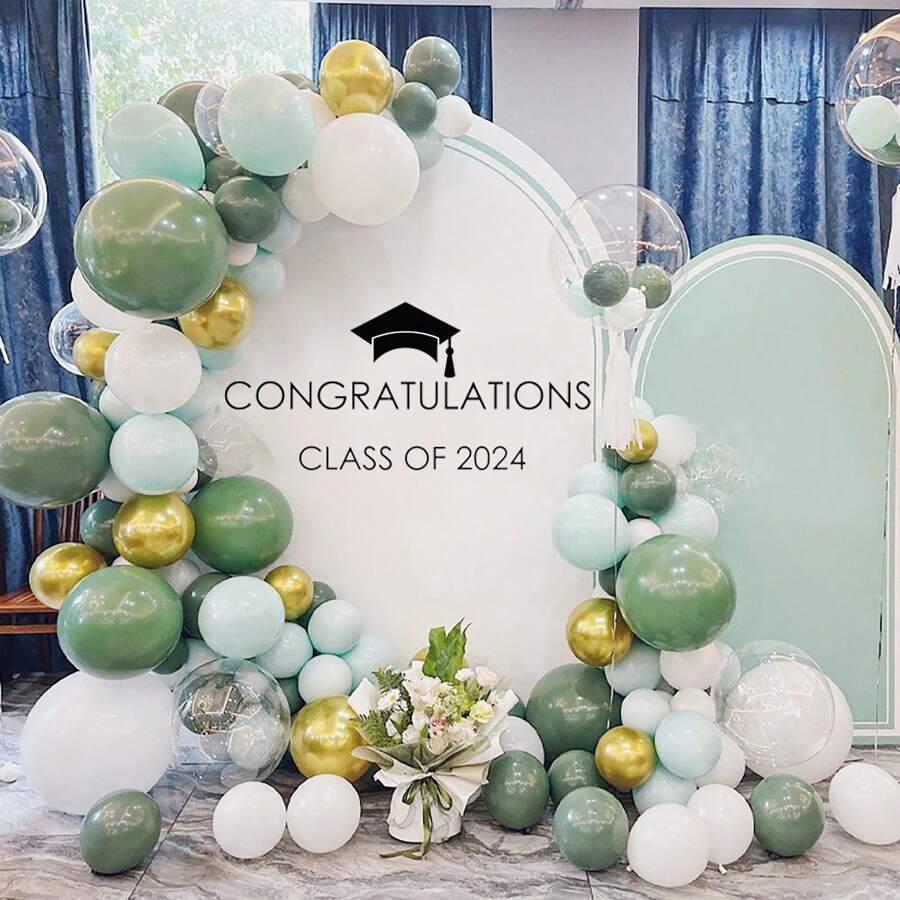 Graduation Party Decal For Entrance Sign Congratulations Class Of 2024 ...