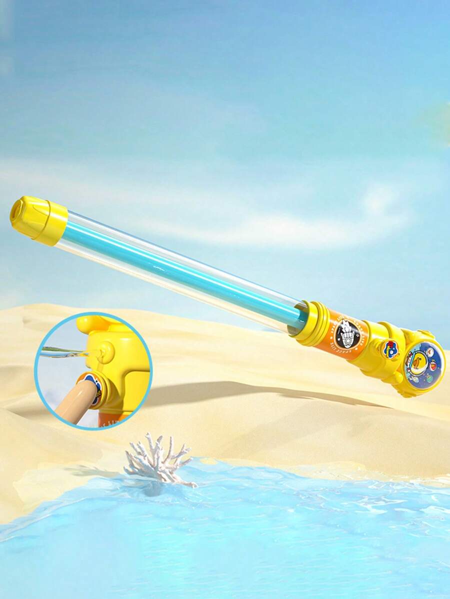 1pc Random Color New Handheld Pull Type Children's Water Gun With Two ...