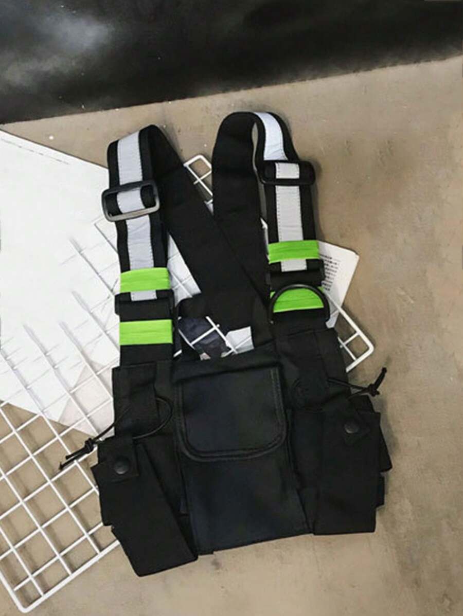 Functional Tactical Chest Bag For Woman Fashion Bullet Hip Hop Vest ...