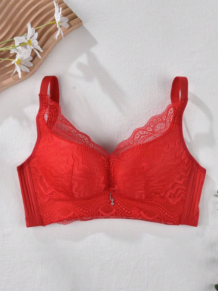 Metallic Decoration Sexy Comfortable Seamless Bra With Extended Sizes ...