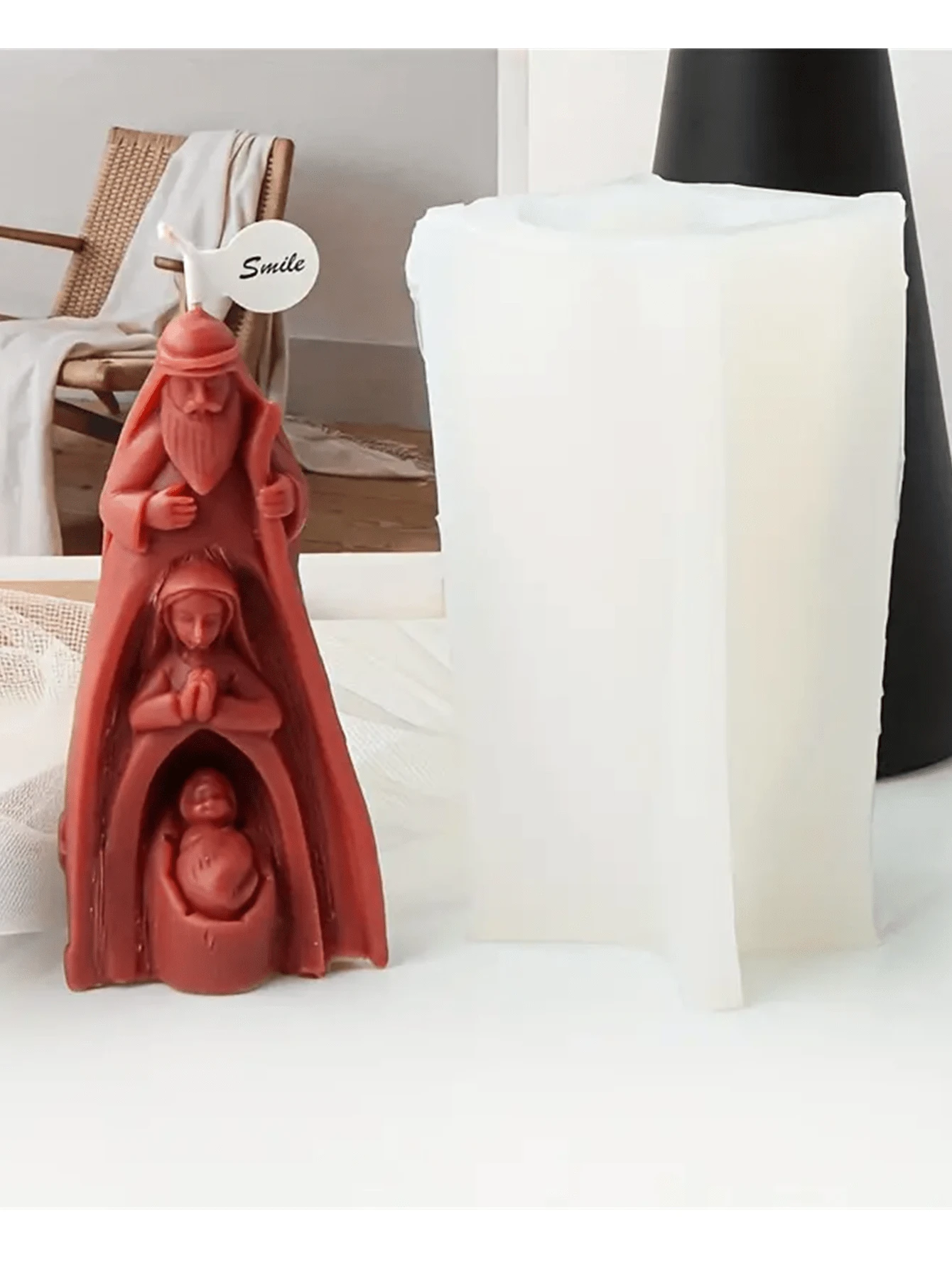 Stampo in silicone per candela della Vergine Maria, trio di Maria e ...