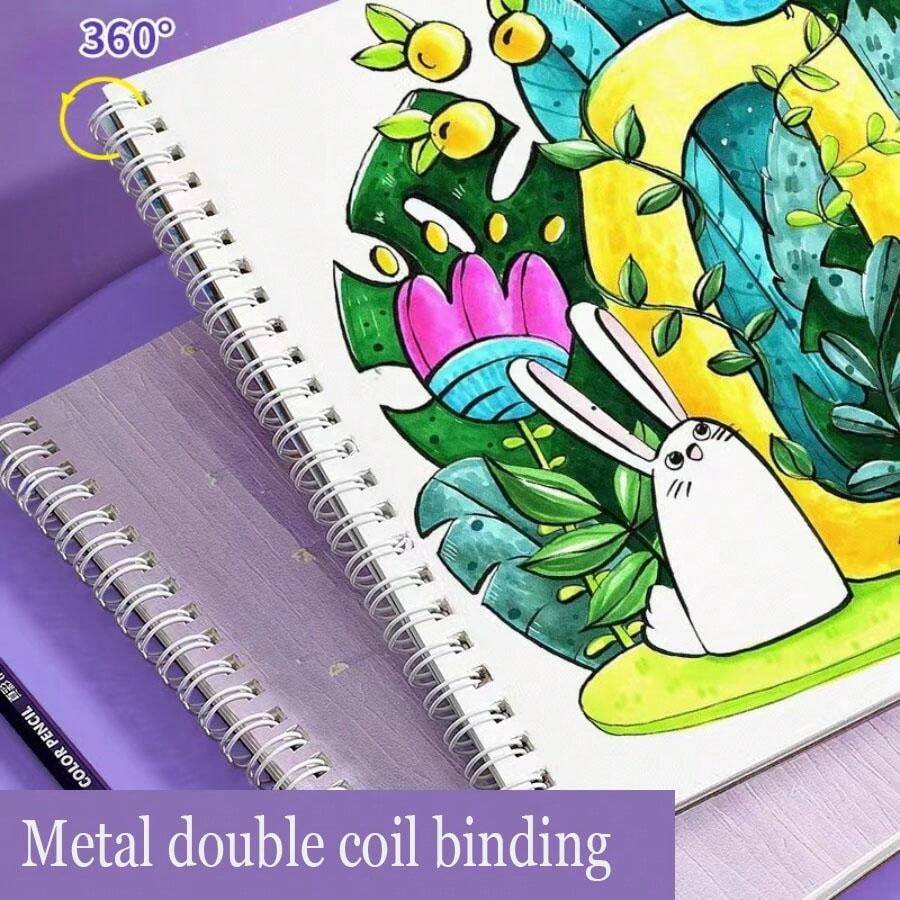 4pcs Sketchbooks, A4 Size, Hardcover Art Students Notebook With ...