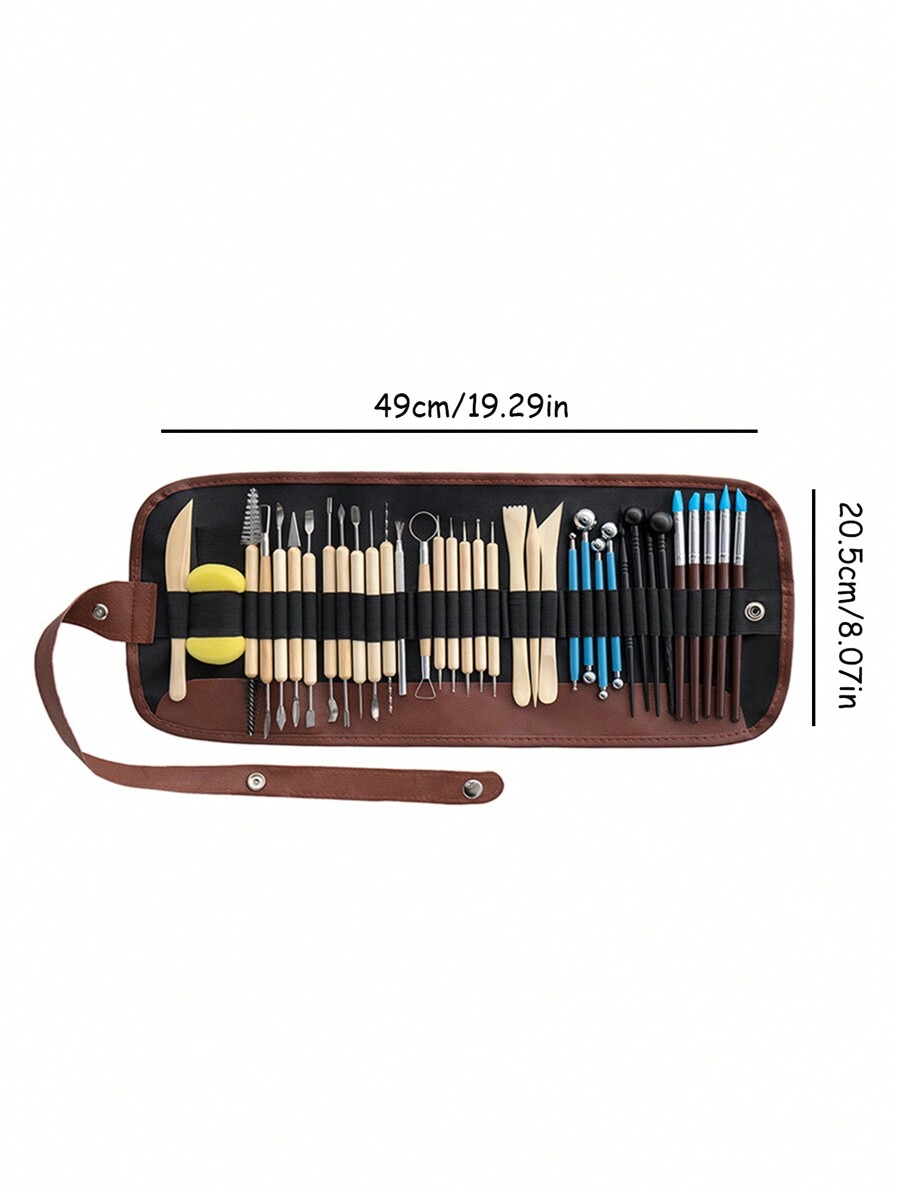 36 Pcs/Bag Pottery Tools, 36 Pcs Set Of Dotting Pens Soft Clay Assisted ...