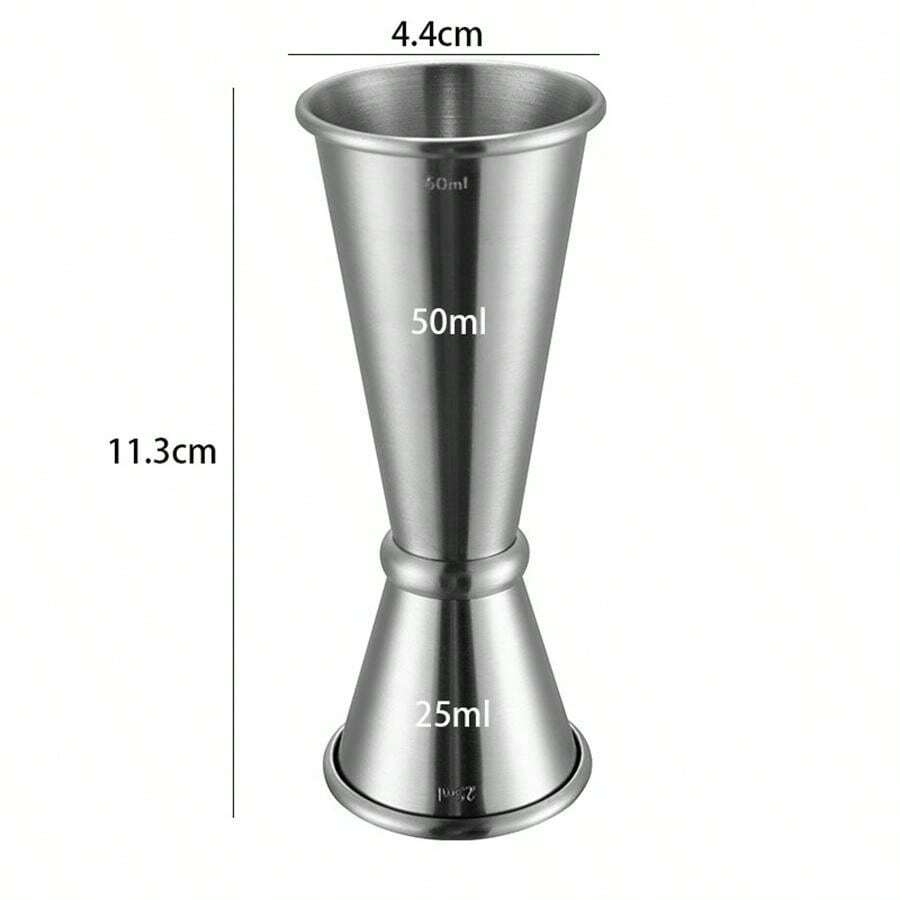 2pcs 4.3 Inch Double Jigger With Ounce And Milliliter Markings, Bar ...
