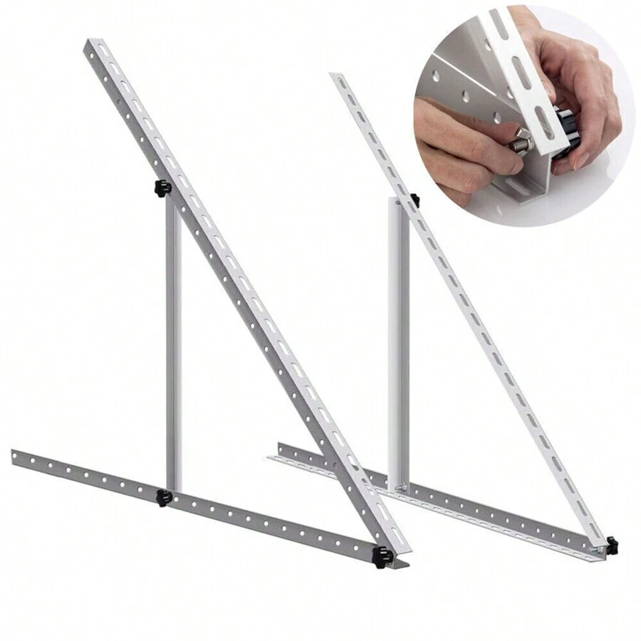 Solar Panel Brackets Adjustable Angle Mounting Frame Shed Boat Ground ...