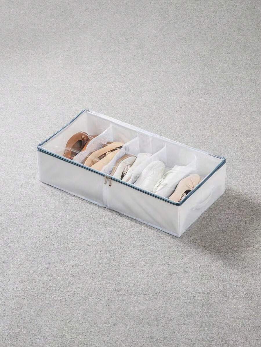 Transparent Under Bed Shoe Storage Box, Space-Saving Shoe Organizer For ...