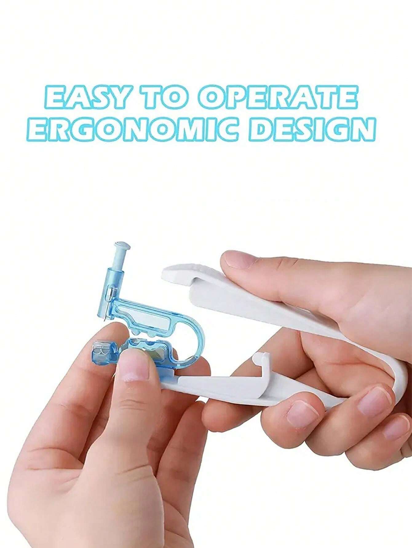 5PCS Easy To Use Safety Ear Piercing Gun Kit Disposable Disinfect ...