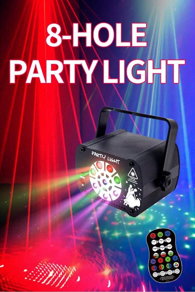 Party Disco Light With Flash, Portable LED Stage Light With Sound ...