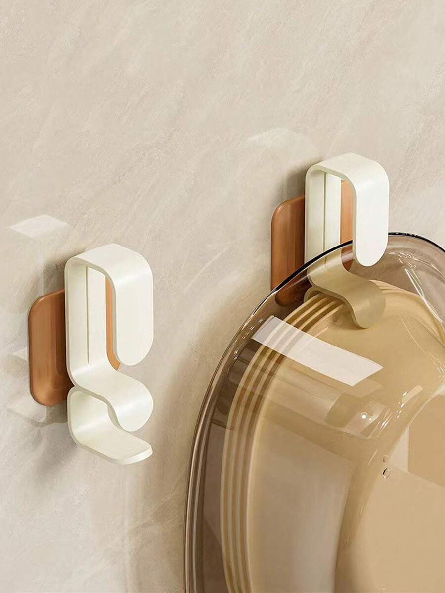 1pc Cream-Colored Face Basin Hook, No-Drill Hanging Toilet Bathtub ...