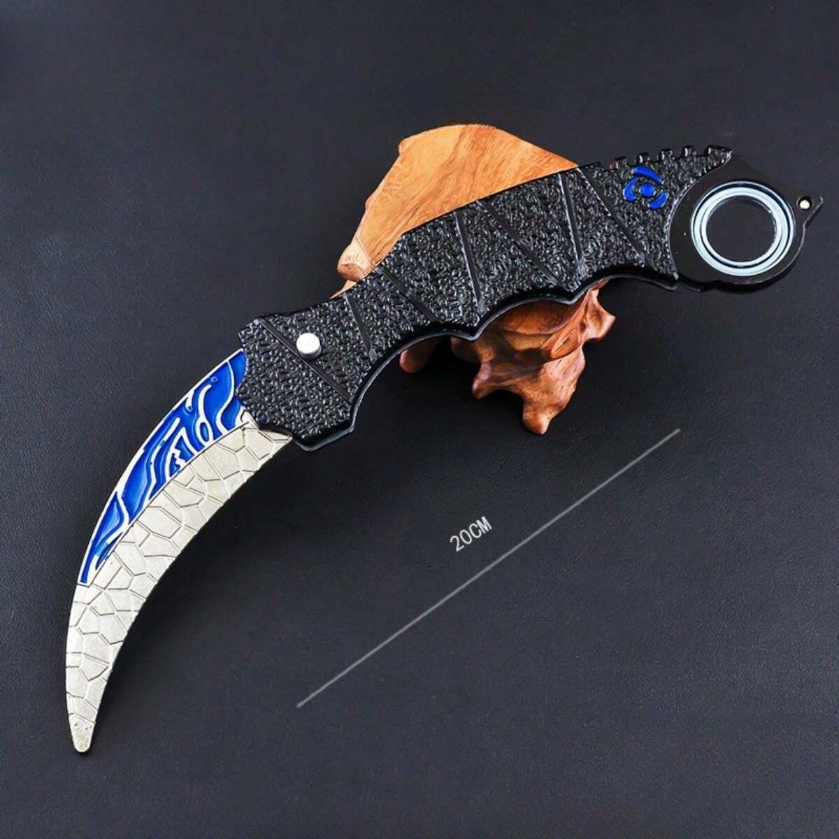 1pc Alloy Model 11cm Curved Blade Five-Claw Golden Dragon Weapon ...