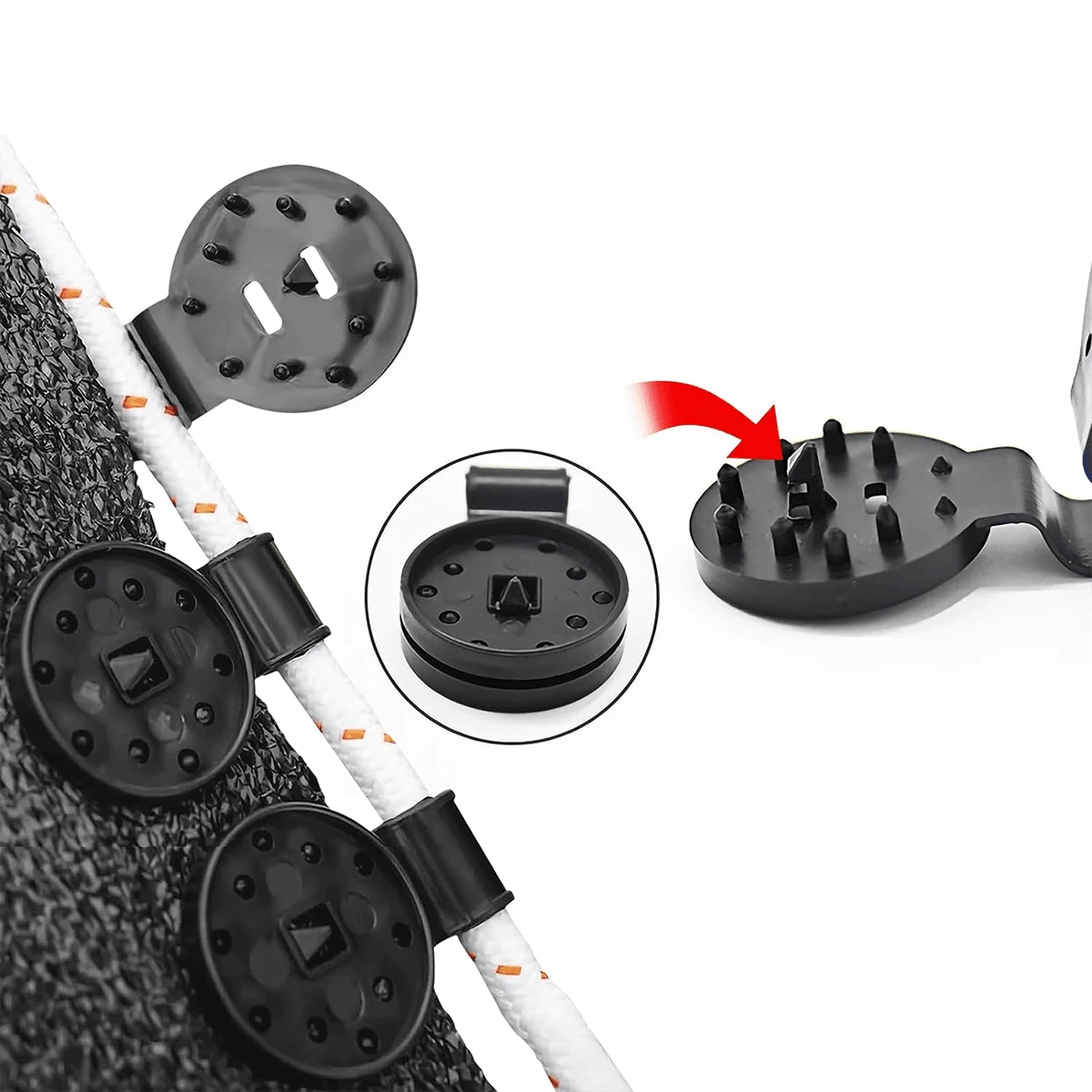 20pcs Plastic Net Clips For Shade Cloth Fixing, Fixing Clips For Fixing ...