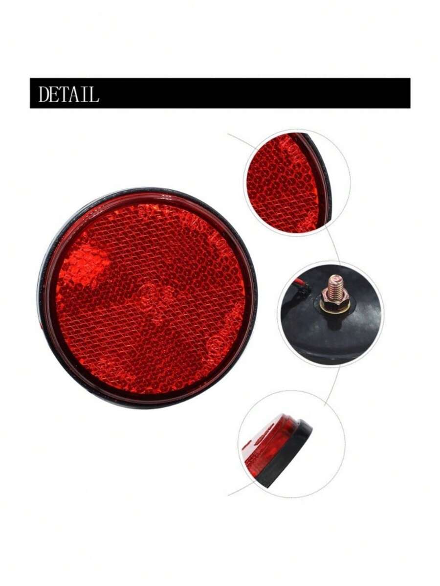 New Design 1pc Motorcycle Brake Light 24 SMD Car Round Tail Lights Turn ...