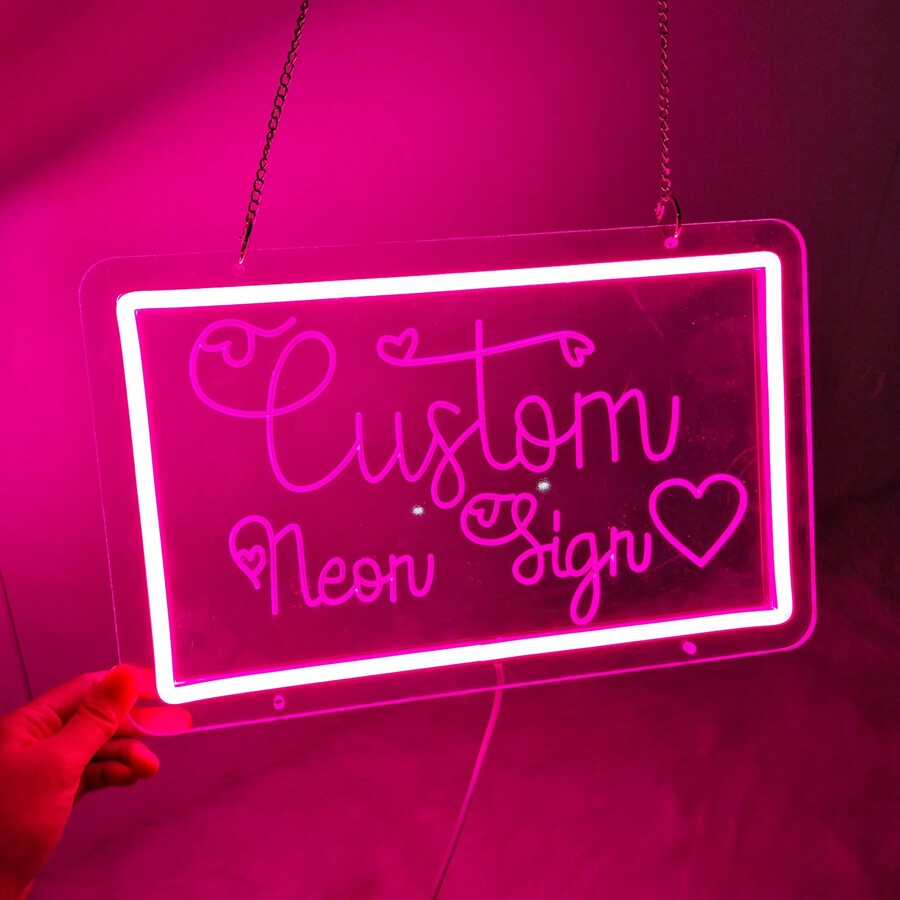 USB Engrave Neon Sign,Neon Sign Custom Wedding Neon Name Sign ...