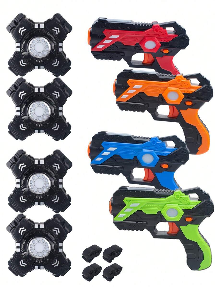 Children Laser Tag Gun And Shield Type Target Set Games, Dual Gun ...