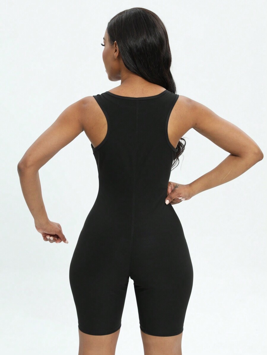 1pc Women's Outdoor Fitness Sweat Top Unitard, Yoga Exercise, Sports ...