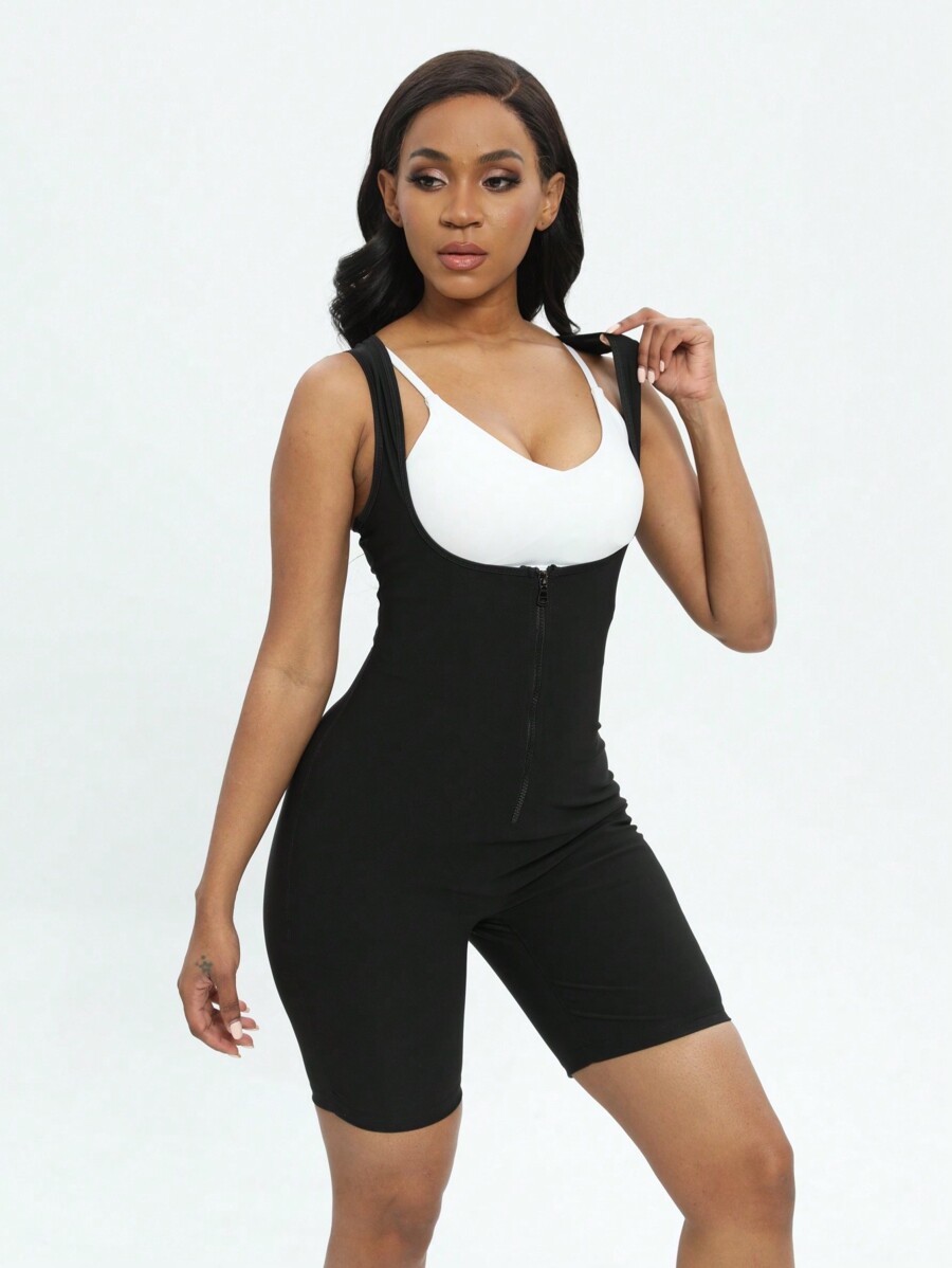 1pc Women's Outdoor Fitness Sweat Top Unitard, Yoga Exercise, Sports ...