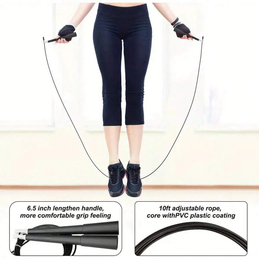 Jump Rope, Adjustable Jumping Rope For Workout Fitness, Exercise Jump ...