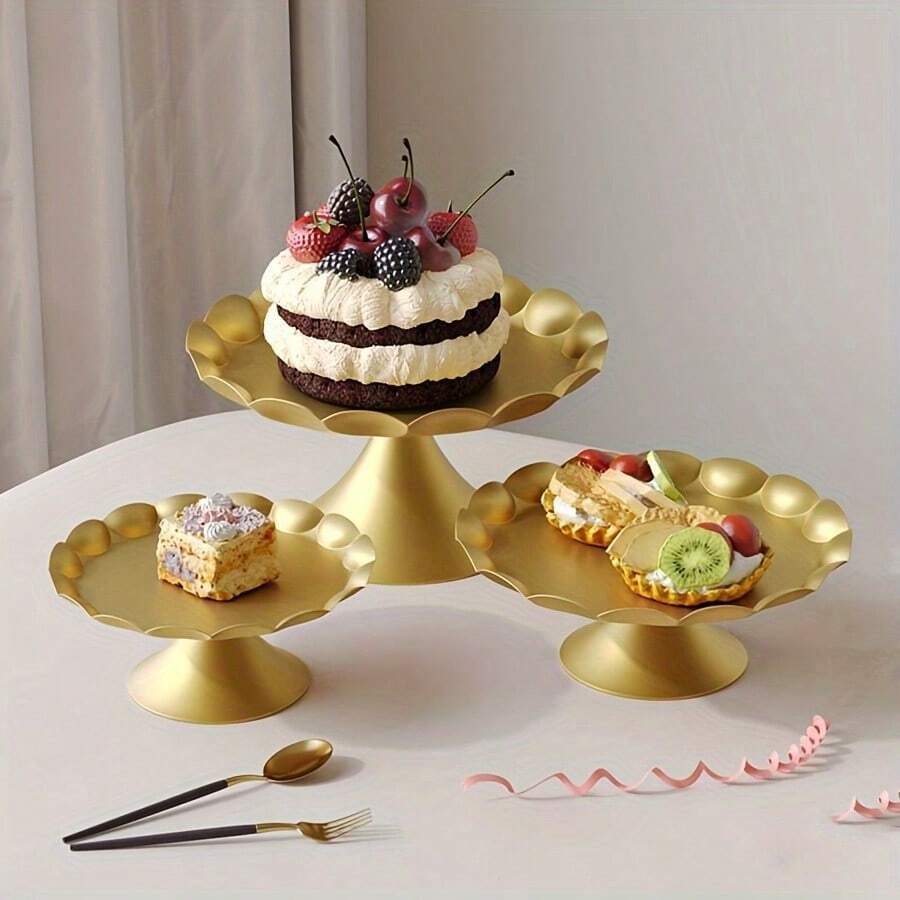 1/3PCS Cake Stand, Dessert Table Display Plate For 7/8/10 Inch Cake ...