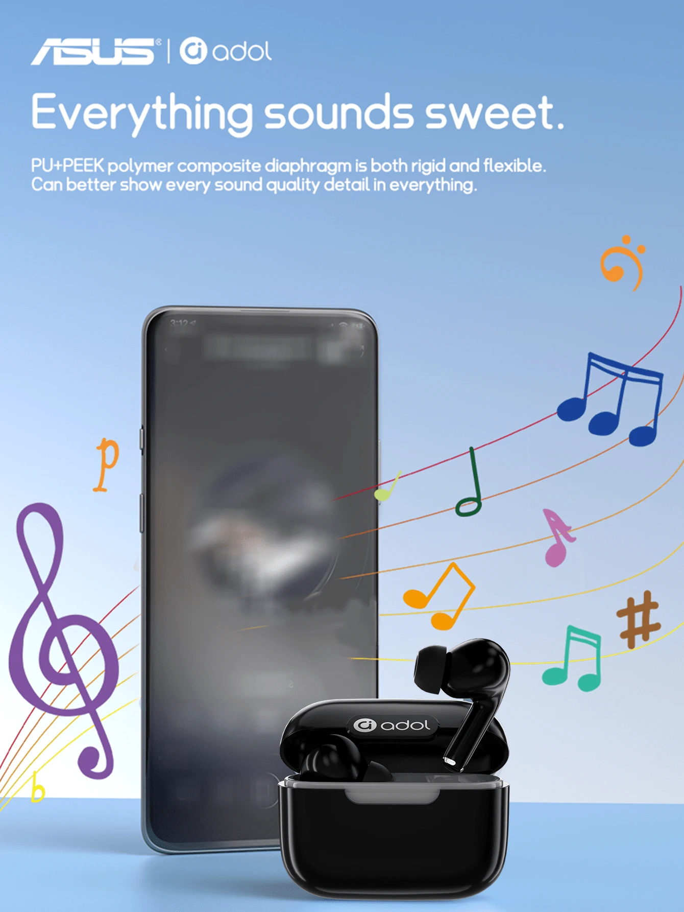 Asus TWS Auriculares inalámbricos verdaderos intrauditivos con conexión ...