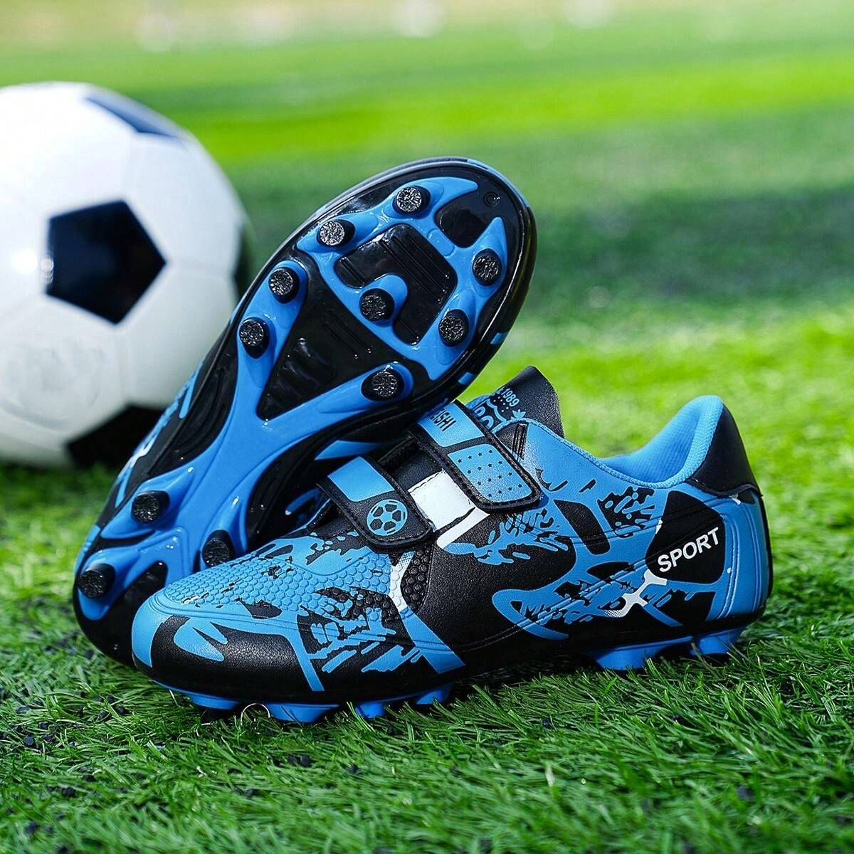 Chaussures de football à crampons longs et cassés pour hommes et femmes ...