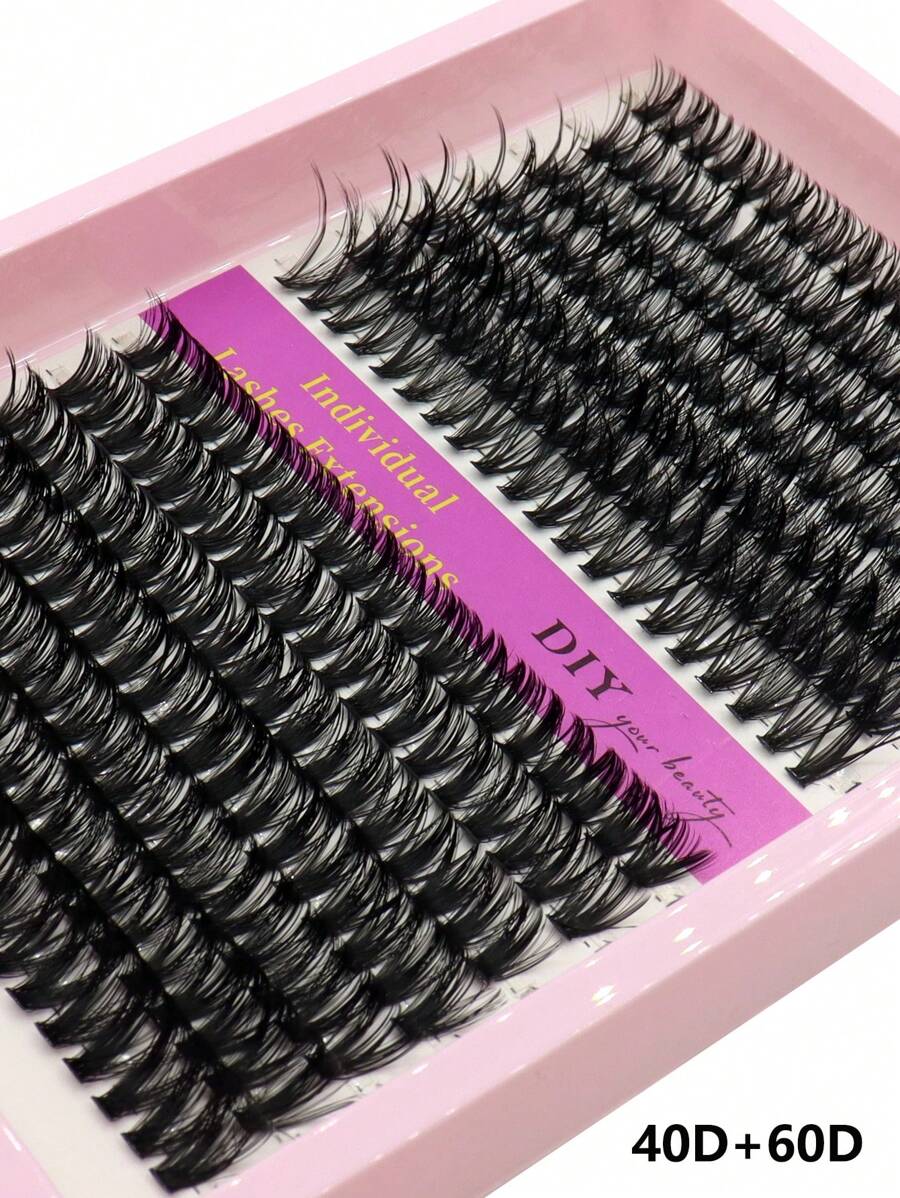 14 Clusters Of Segmented Fluffy 40D 60D 80D 100D Mixed Length (10-18mm ...