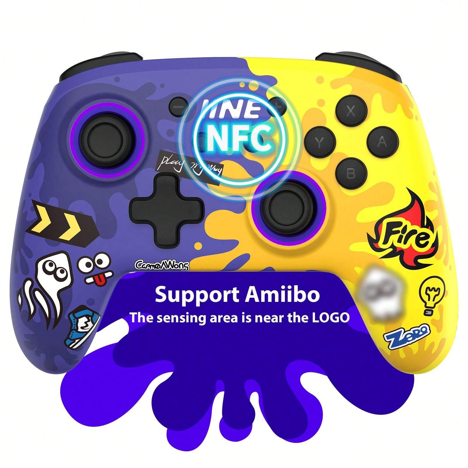 IINE Manette sans fil violette compatible avec Switch/Switch Lite ...