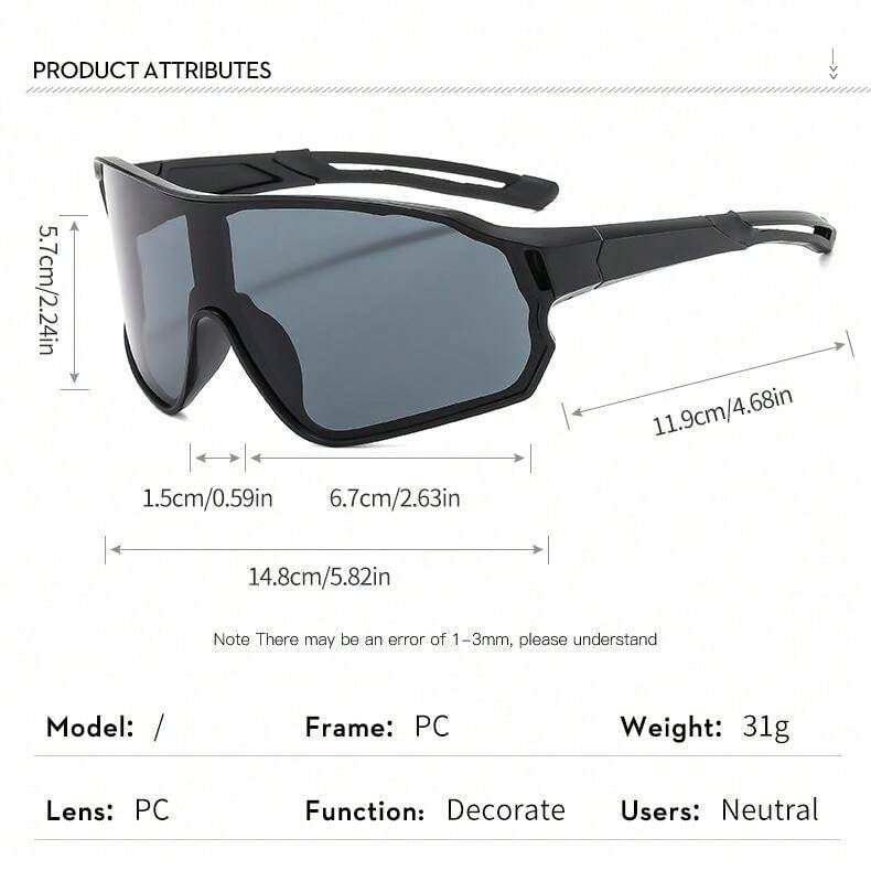 One -Piece 2024 Hot SellingNew Style Cylindrical Shield Lens Sports ...