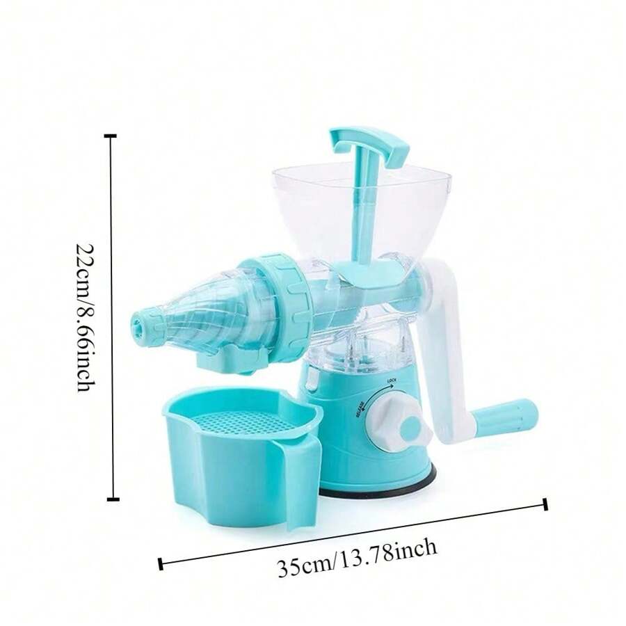 1pc Manual Juicer Set Portable Plastic Hand-Cranked Mini Juice Squeezer ...