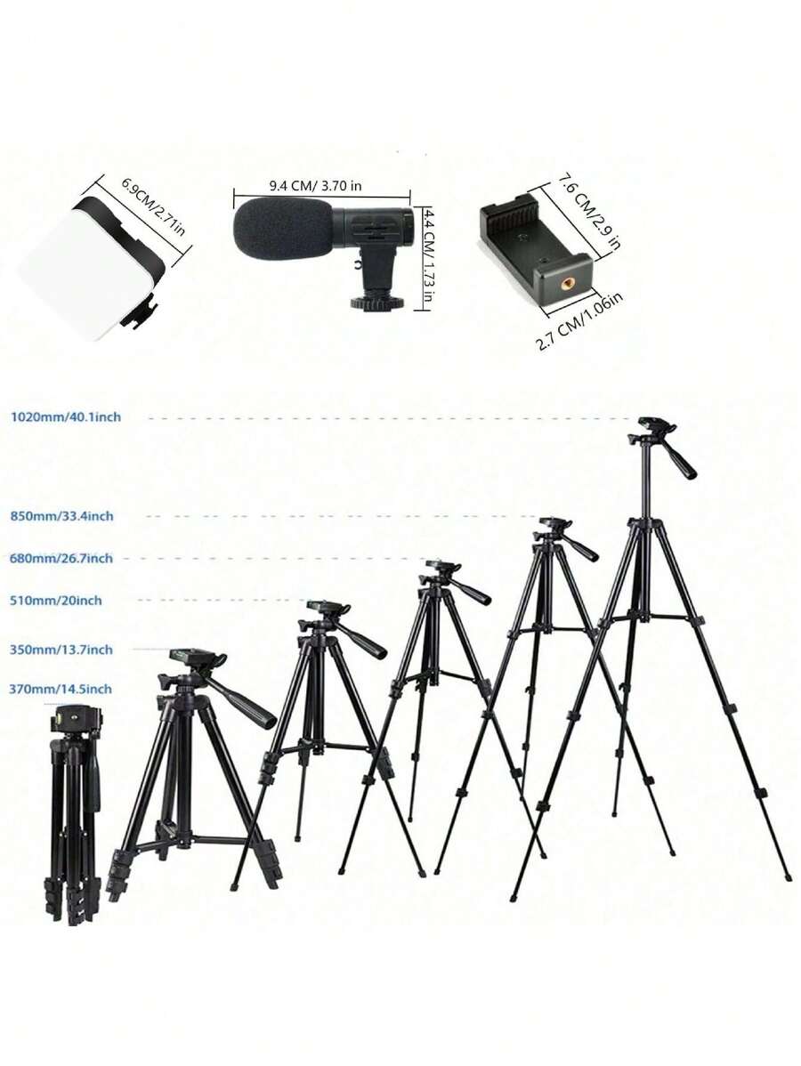 Phone Vlog Tripod Vlogging Kits, Live Selfie Fill Light Integration ...