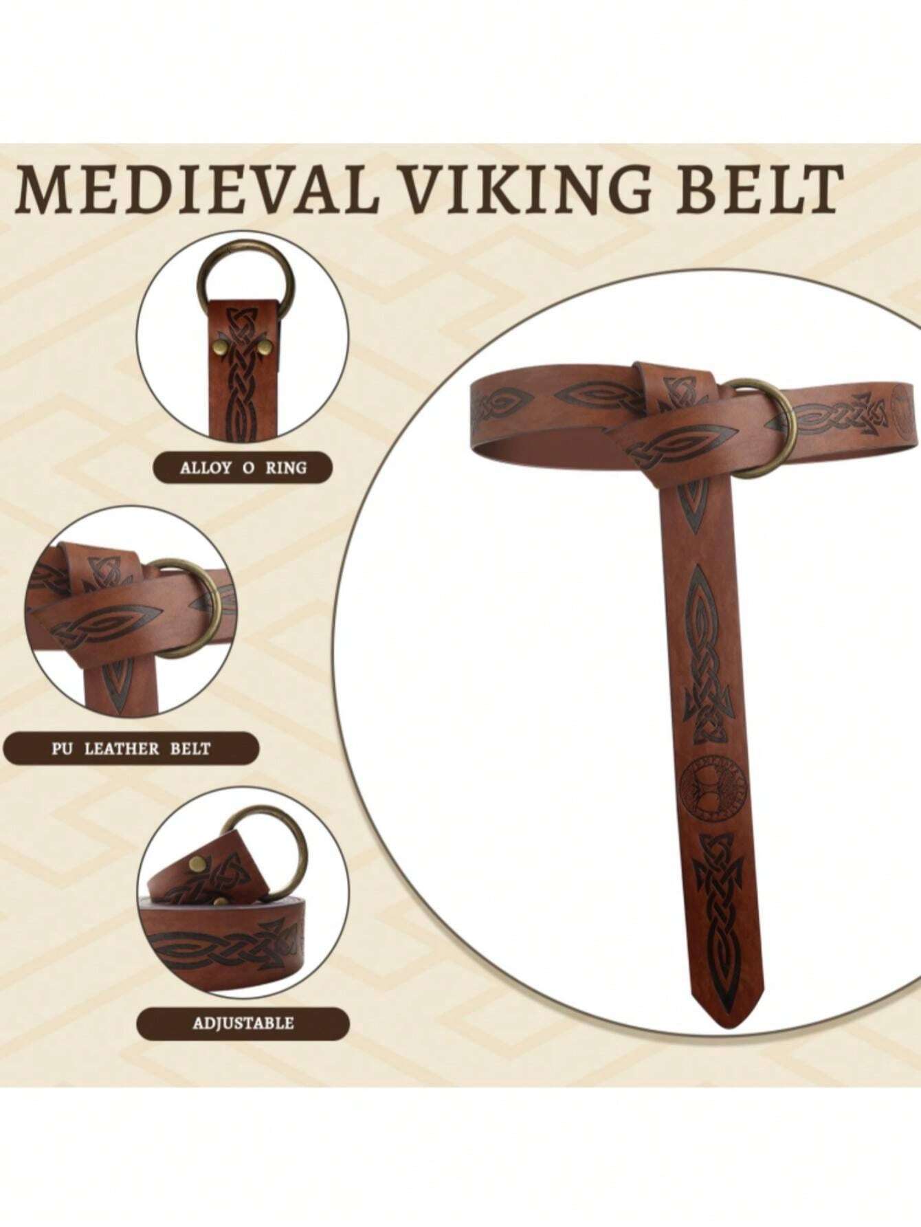 2pcs/Set European Medieval Sword Belt Renaissance Role Playing Costume ...