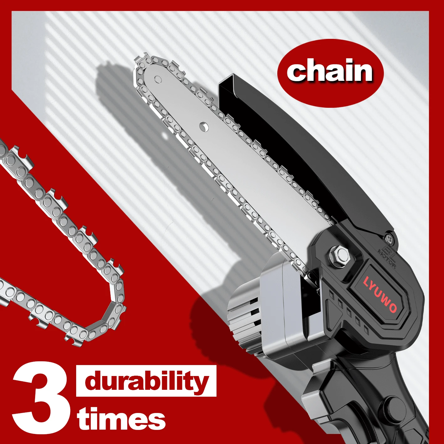 LYUWO Mini Chain Saw, 6-Inch Cordless Portable Handheld Battery Powered ...