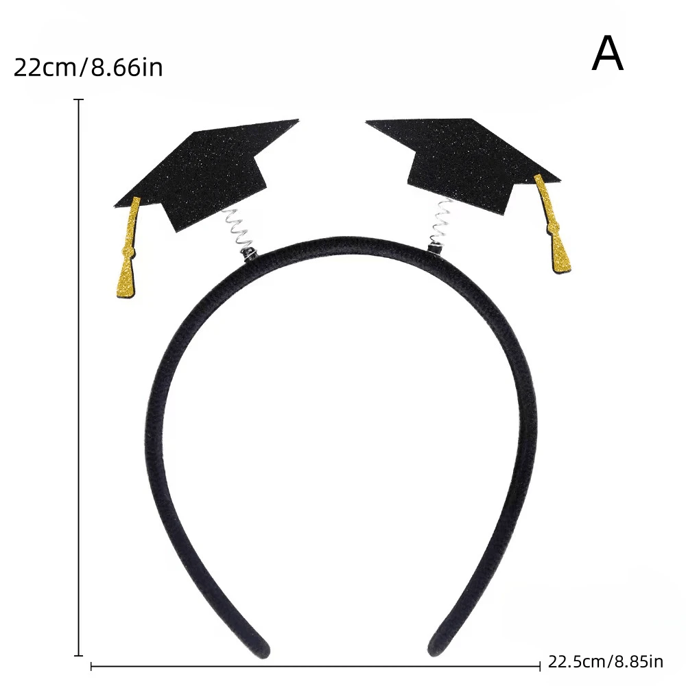 2pcs Graduation Headband Party Decorations With Bachelor's & Doctoral ...