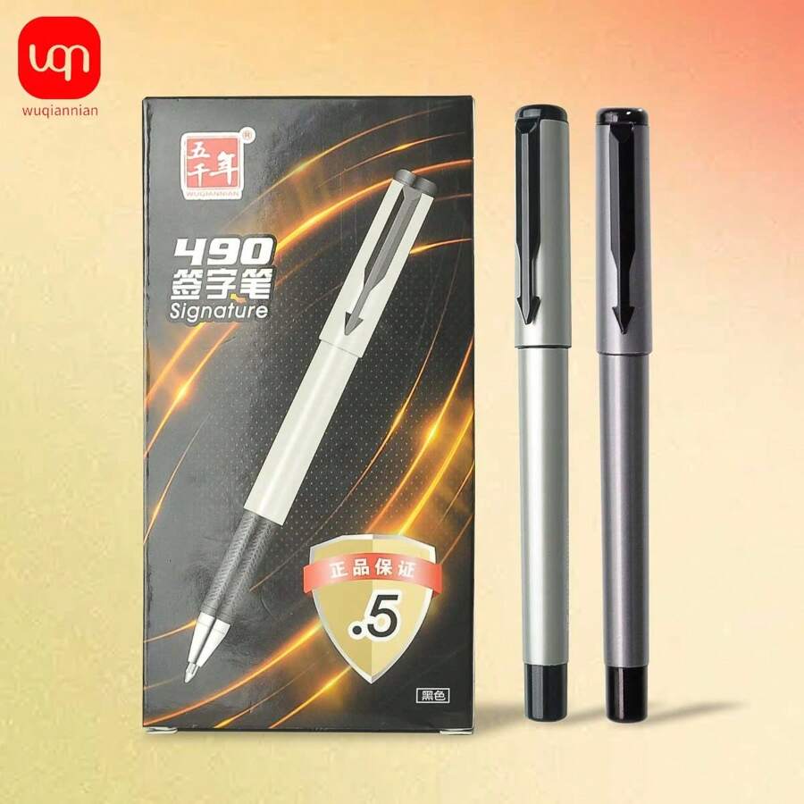 [WQN]3/6pcs 0.5mm Black Ink Gel Pen Ballpoint Pen Signing Pen Office ...